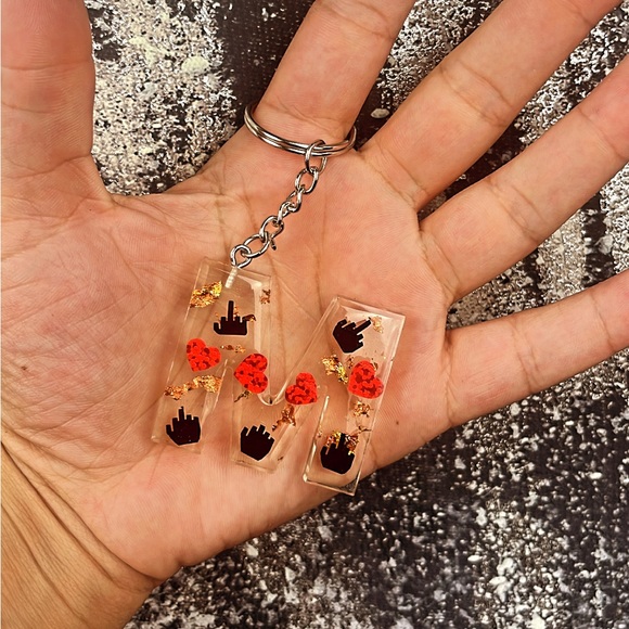 Accessories | Letter M Middle Finger Keychain | Poshmark